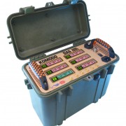 Portable, Dual-Band Transmitter simulates indoor DAS coverage