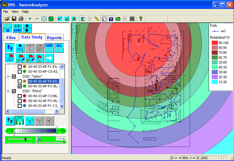 Swarm Wi-Fi Mapping Coverage Software